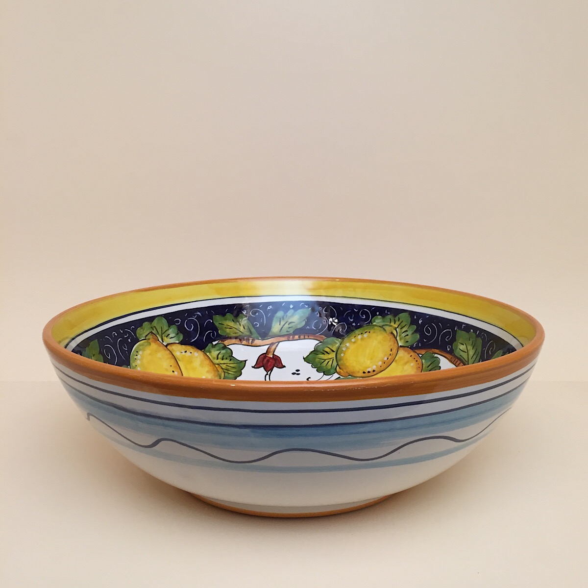 Italian Ceramic Tableware Bowls SERVING BOWL CM.30D, LIMONI COSIMO