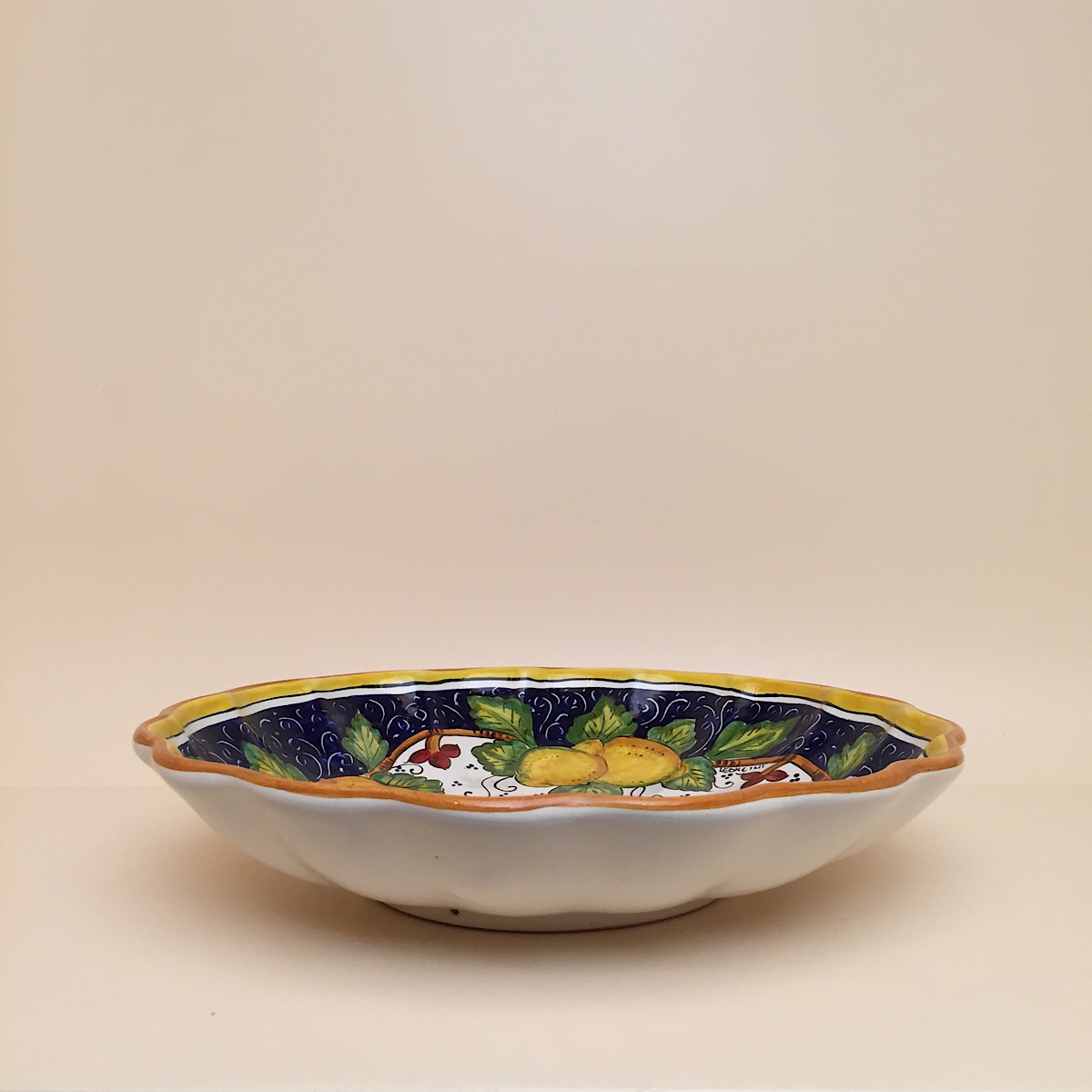 Italian Ceramic Tableware Plates SCALLOP-EDGED PLATE CM.30D